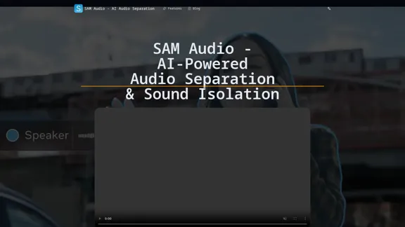 SAM Audio - Meta的AI音频分离 | MossAI - 专业AI工具导航平台