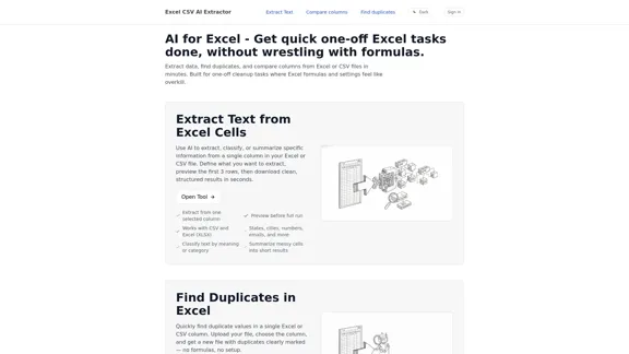 Extract, summarize, classify, and compare columns in Excel with AI ...
